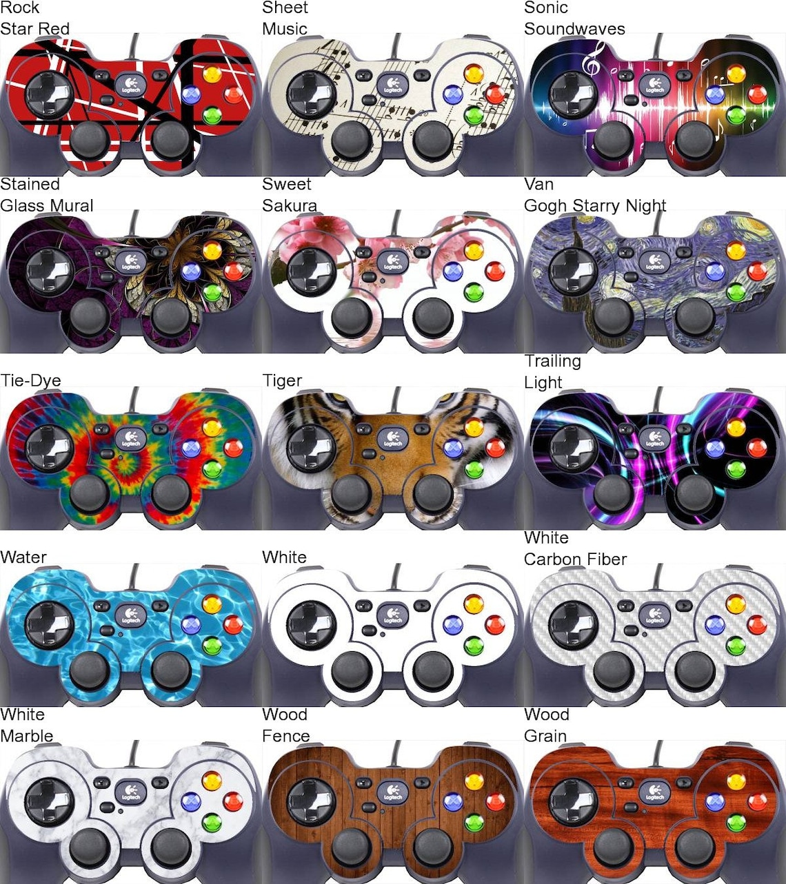 Choose Any 2 Vinyl Skin/sticker/decal Designs for the Logitech - Etsy