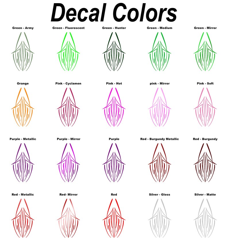 High-quality Vinyl Pinstripe Decal Design - Many Colors and Sizes ...