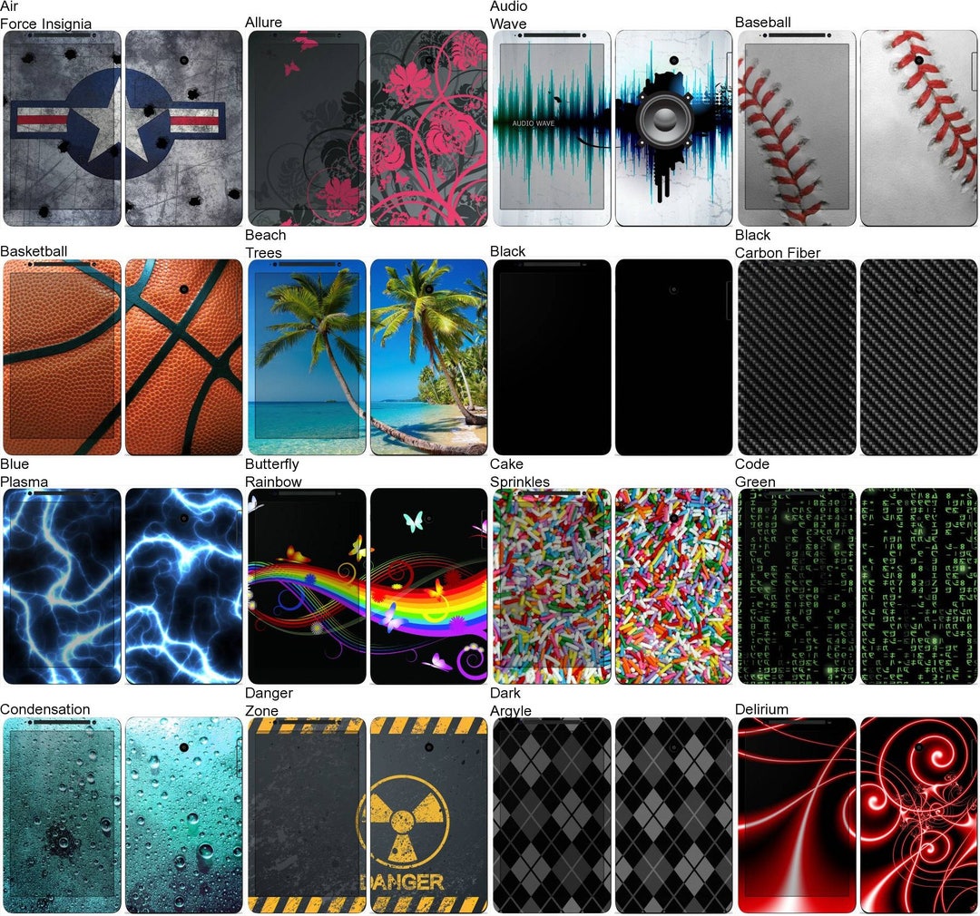 Choose Any 1 Vinyl Decal/sticker/skin Design for the Verizon Ellipsis 8 ...