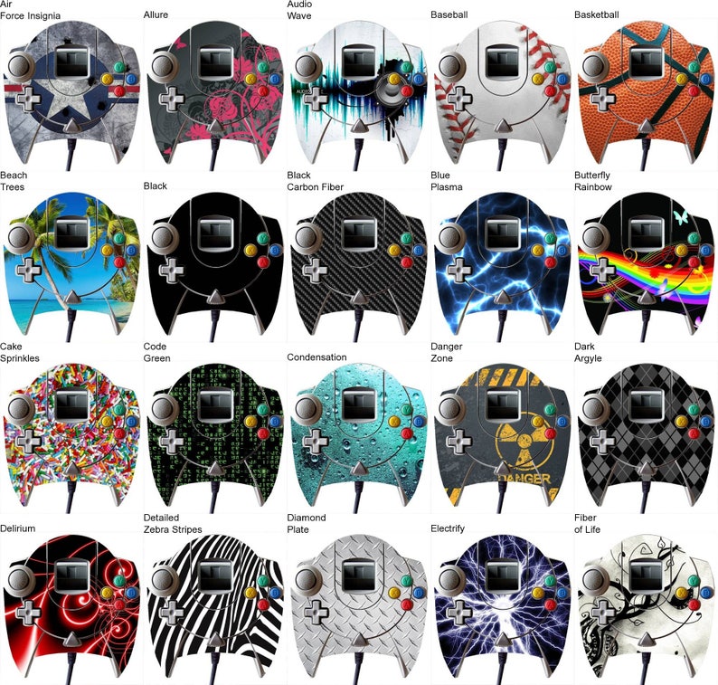 Choose Any 2 Vinyl Skin/sticker/decal Designs for the Sega - Etsy