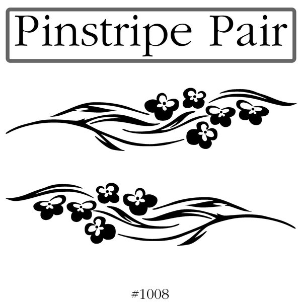 Scroll Pinstripe Decal - Etsy