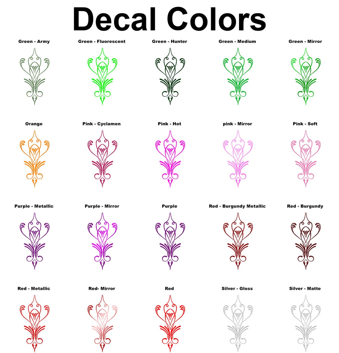 High-quality Vinyl Pinstripe Decal Design Many Colors and | Etsy