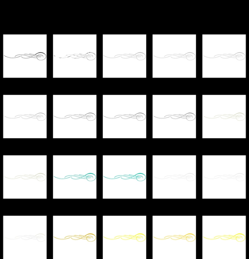 Pinstripe Decal / Scroll Pair Many Colors and Sizes to Choose From ...