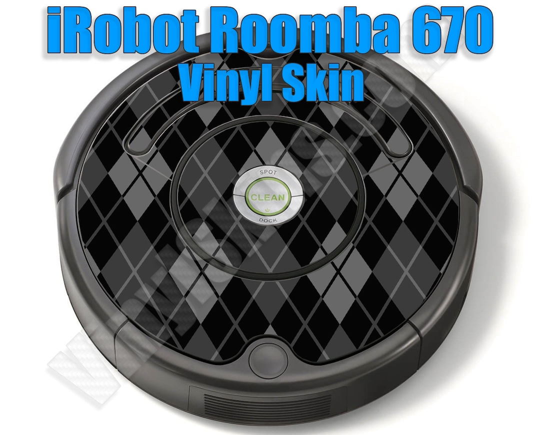 Choose Any 1 Custom Vinyl Skin / Decal / Sticker Design for the Irobot Roomba 670 -personalized ...