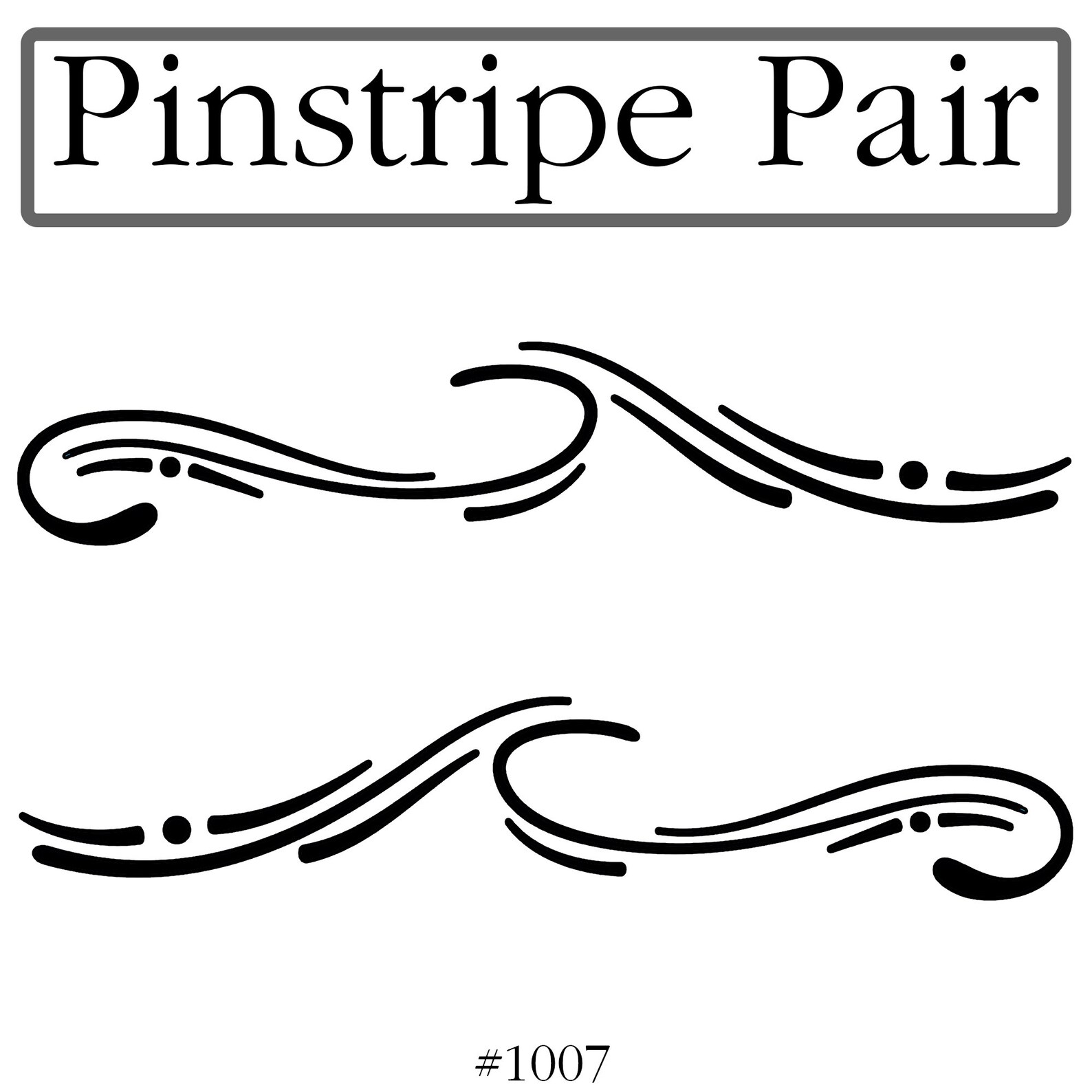Pinstripe Decal / Scroll Pair Many Colors and Sizes to Choose From ...