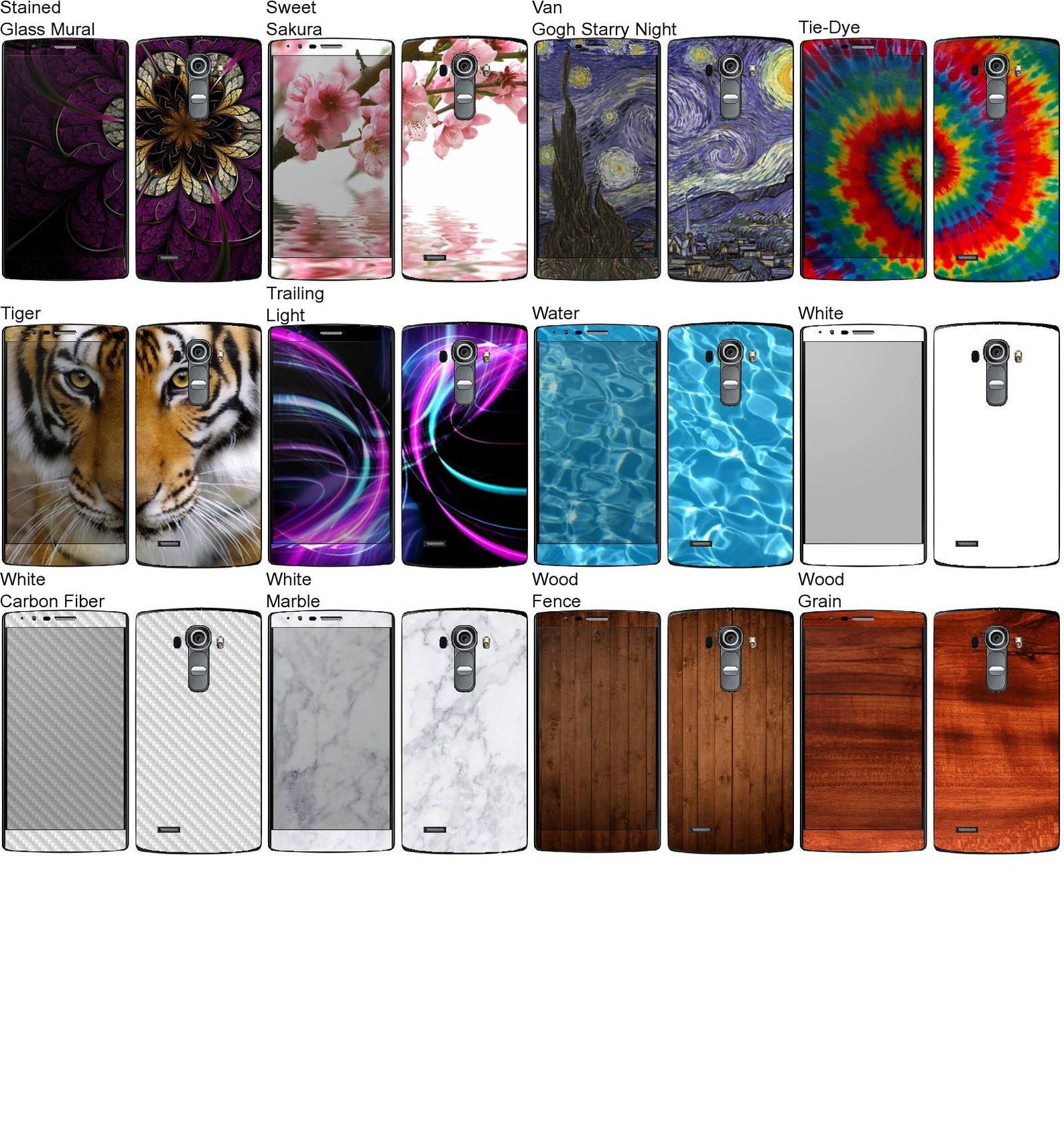 Choose Any 2 Designs Vinyl Skins / Decals / Stickers for LG | Etsy