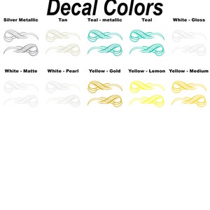 Pinstripe Decal / Scroll Pair Many Colors and Sizes to Choose From ...