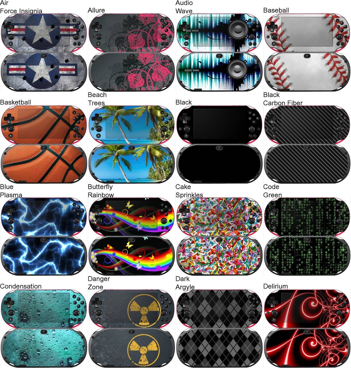 Choose Any 2 Vinyl Skin/sticker/decal Designs for the Sony PS - Etsy