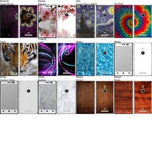 Choose Any 2 Designs - Vinyl Skins / Decals / Stickers for Nokia Lumia ...