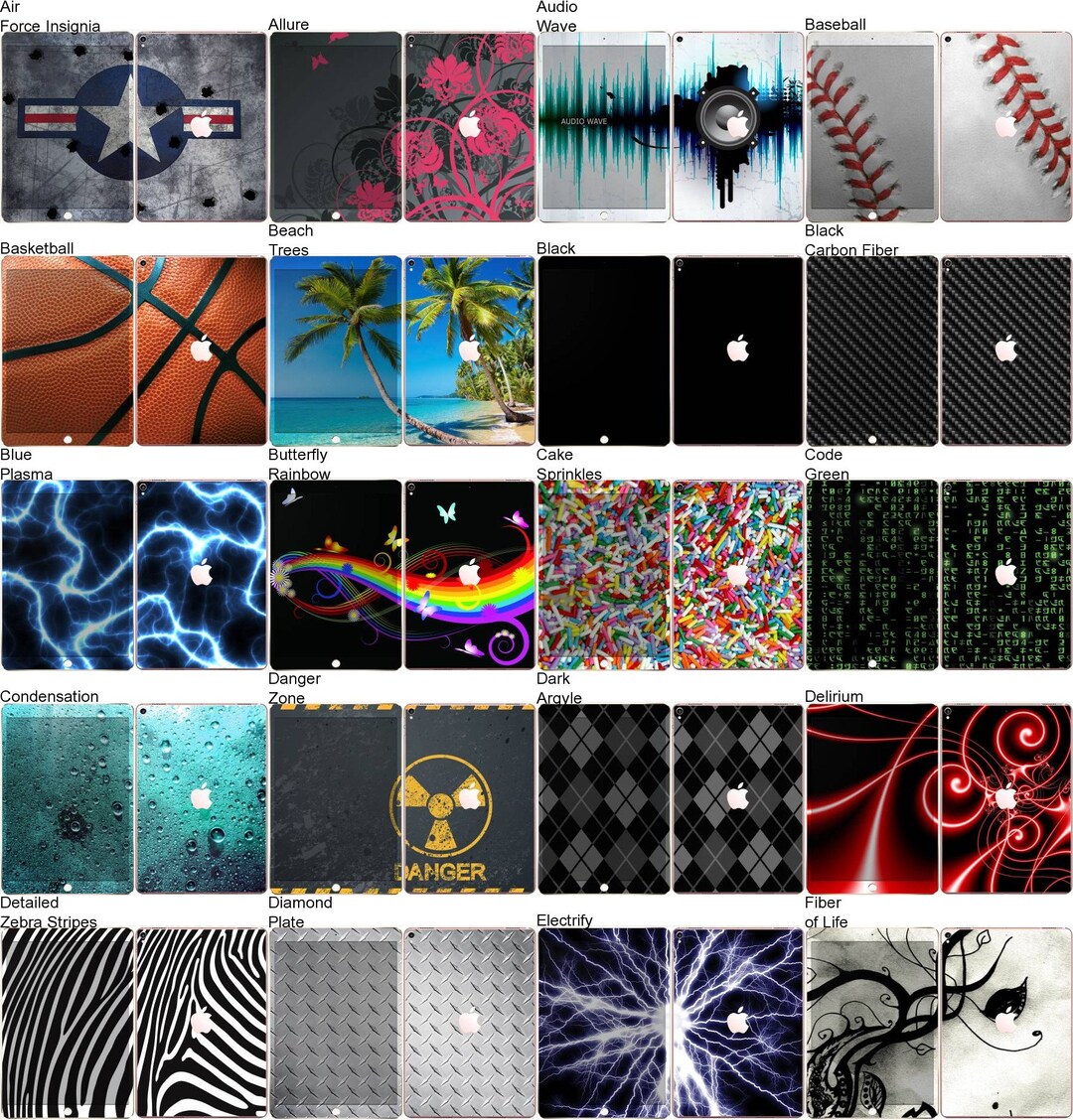 Choose Any 1 Vinyl Decal/sticker/skin Design for the Apple iPad Pro 10. ...