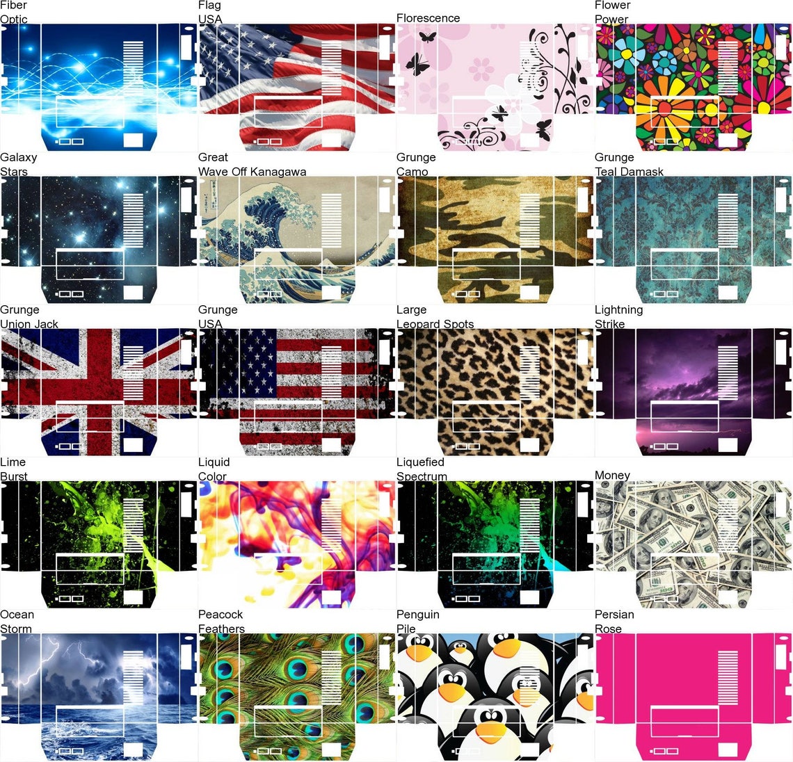Choose Any 1 Custom Skin / Decal / Sticker Design for the Orignial ...