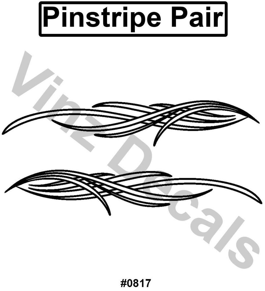 Pinstripe Decal / Scroll Pair Many Colors and Sizes to Choose From ...