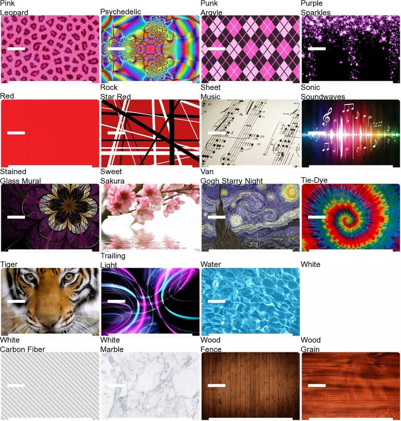 Choose Any 1 Custom Vinyl Skin / Decal / Sticker Design for Samsung ...