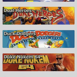 High-quality Nintendo 64 (N64) Cartridge Spine Labels - Full 296pc ...