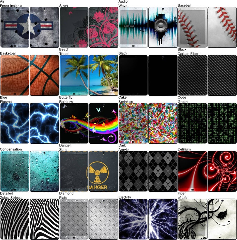 Choose Any 1 Custom Vinyl Skin / Sticker/ Decal Design for the Samsung ...