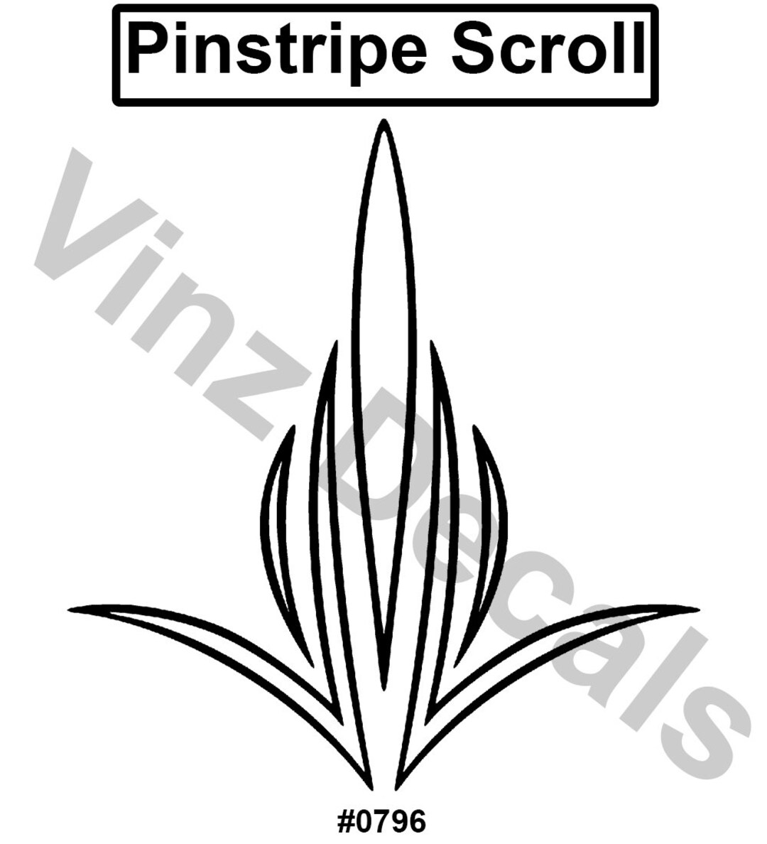 High-quality Vinyl Pinstripe Decal Design - Many Colors and Sizes ...