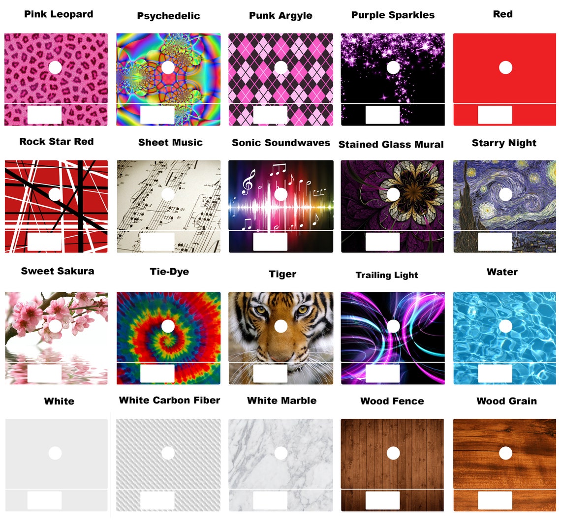 Choose Any 1 Custom Vinyl Skin / Decal / Sticker Design for - Etsy