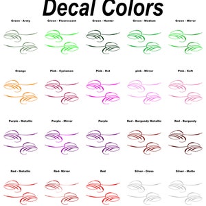 Pinstripe Decal / Scroll Pair Many Colors and Sizes to Choose From ...