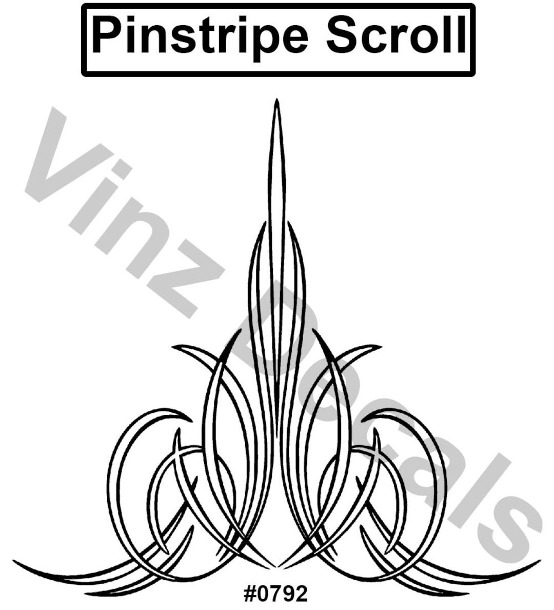 High-quality Vinyl Pinstripe Decal Design - Many Colors and Sizes ...