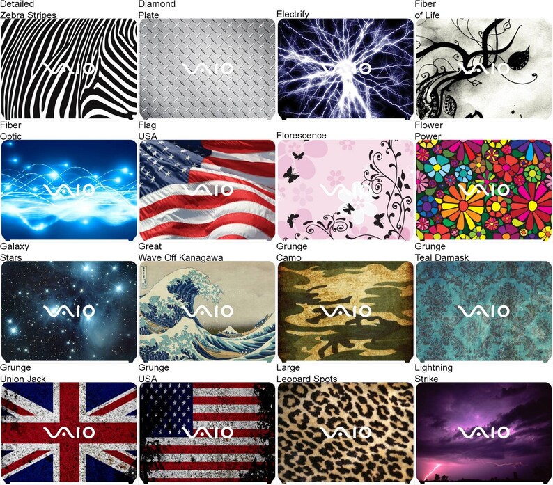 Choose Any 1 Vinyl Decal/skin Design for Sony Vaio NR Series - Etsy