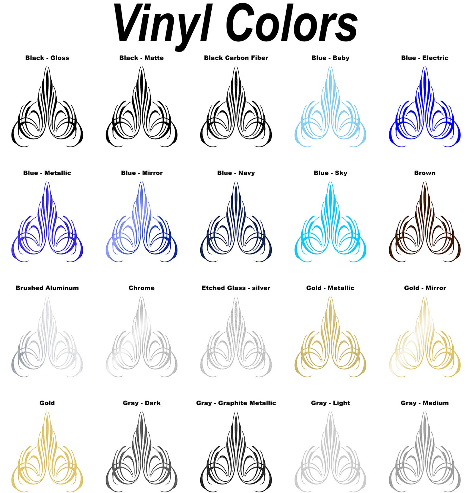 High-quality Vinyl Pinstripe Decal Design - Many Colors and Sizes ...