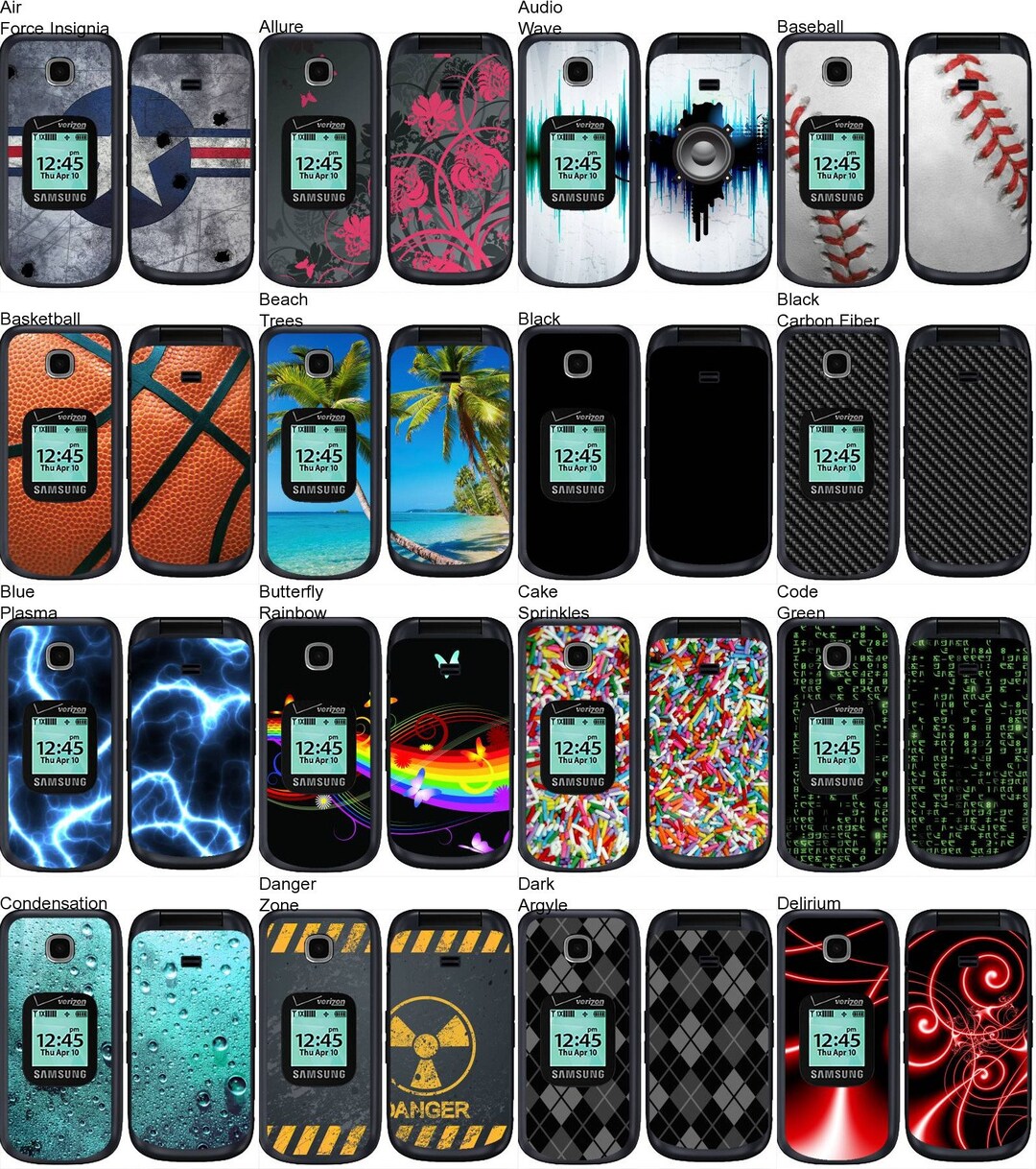 Choose Any 2 Designs - Vinyl Skins / Decals / Stickers for Samsung ...