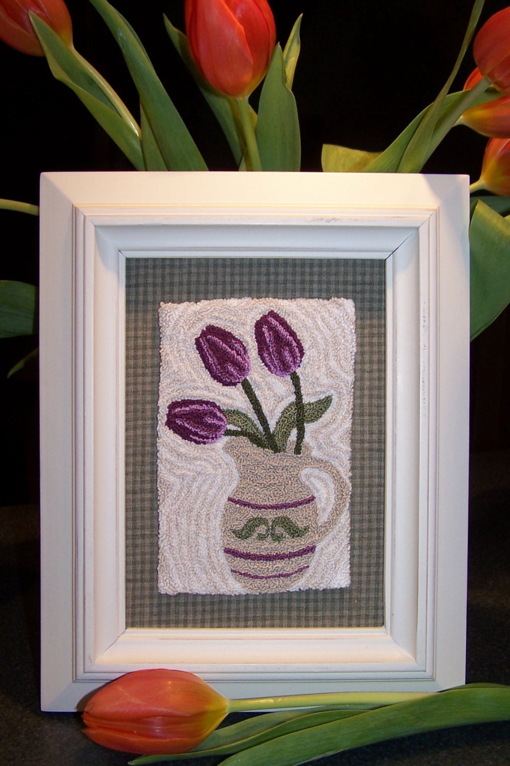 A Pitcher of Spring Punch Needle | Etsy