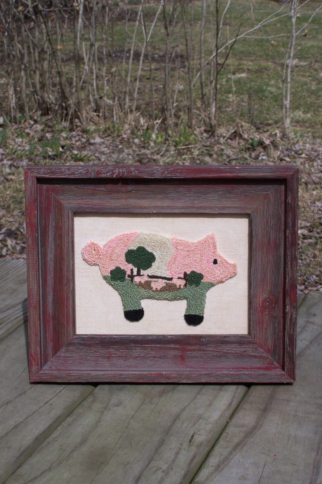 Oink Oink Pig Pen Punch Needle - Etsy