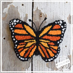 Flutterbys Punch Needle Pattern - DIGITAL - Etsy