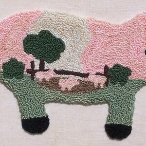 Oink Oink Pig Pen Punch Needle - Etsy