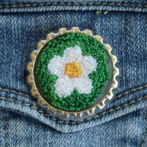 Fanny's Fantastic Flair Punch Needle Pattern + Fabric + Bottle Cap - Etsy