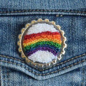 Fanny's Fantastic Flair Punch Needle Pattern + Fabric + Bottle Cap - Etsy