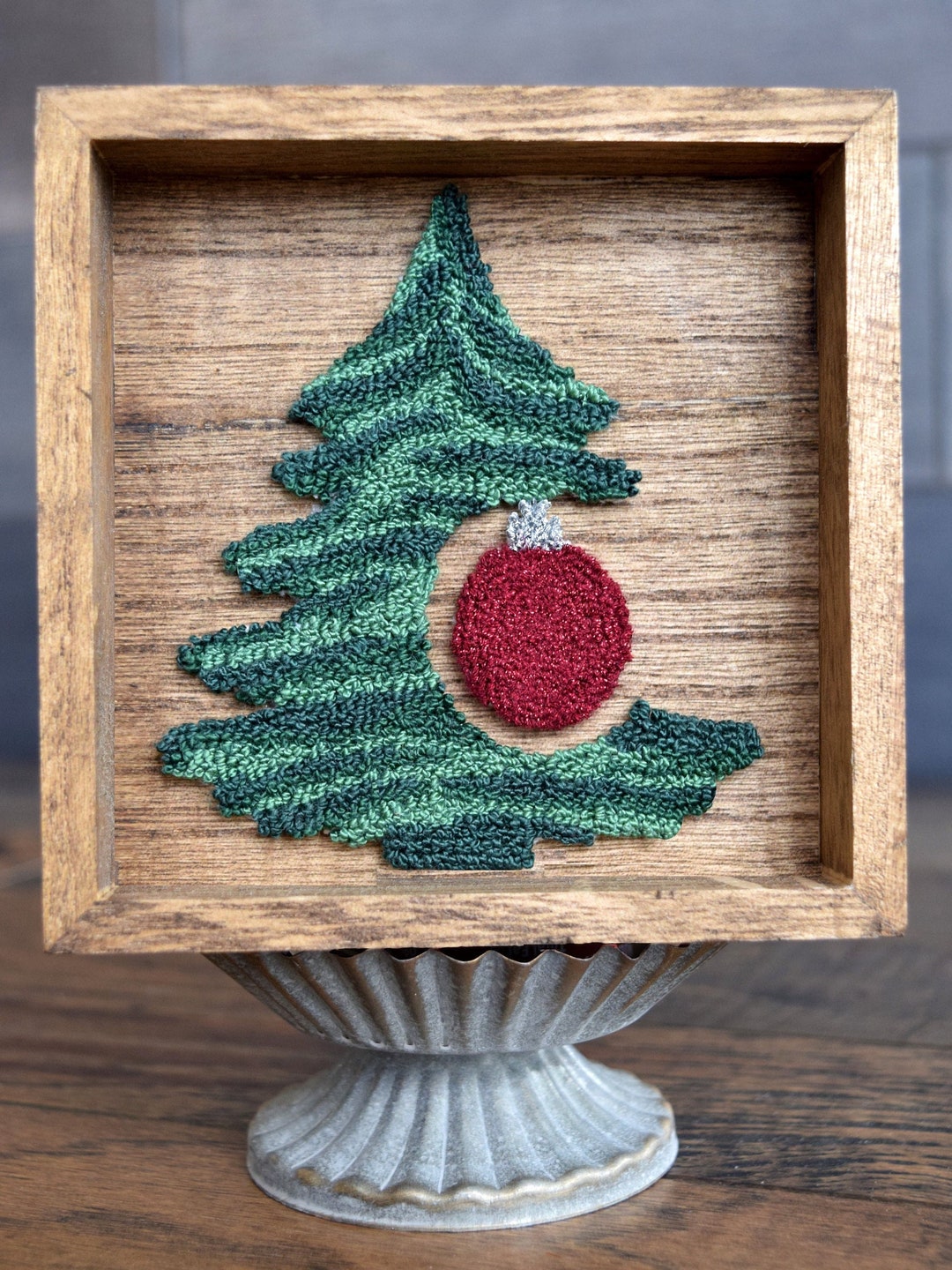 Bauble & Twigs Punch Needle Pattern + Fabric - Etsy