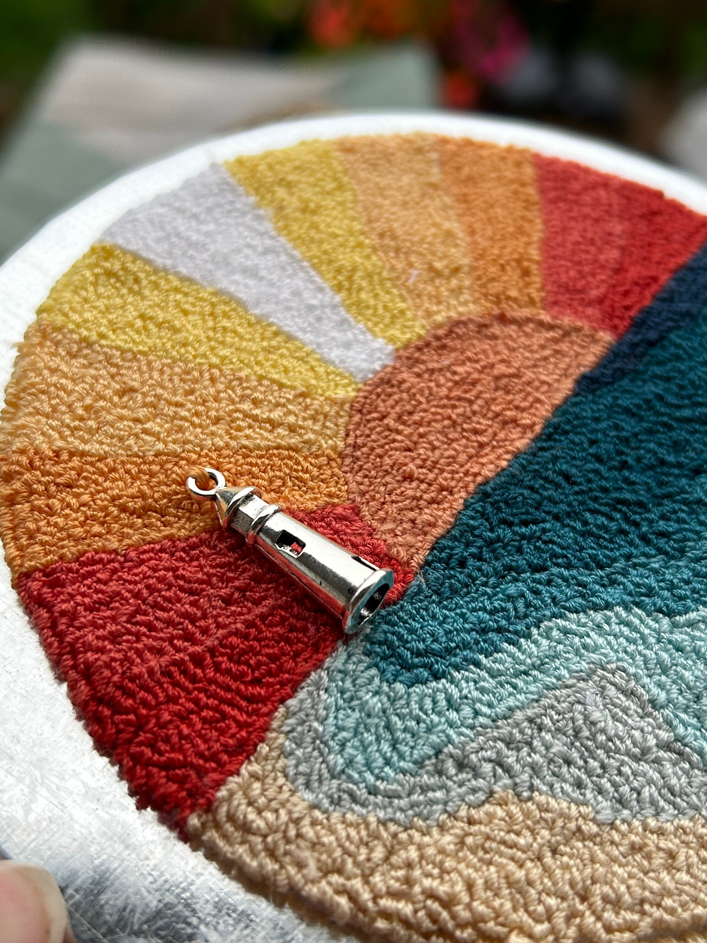 Paint the Twilight Sky Punch Needle Pattern + Fabric + Charm - Etsy