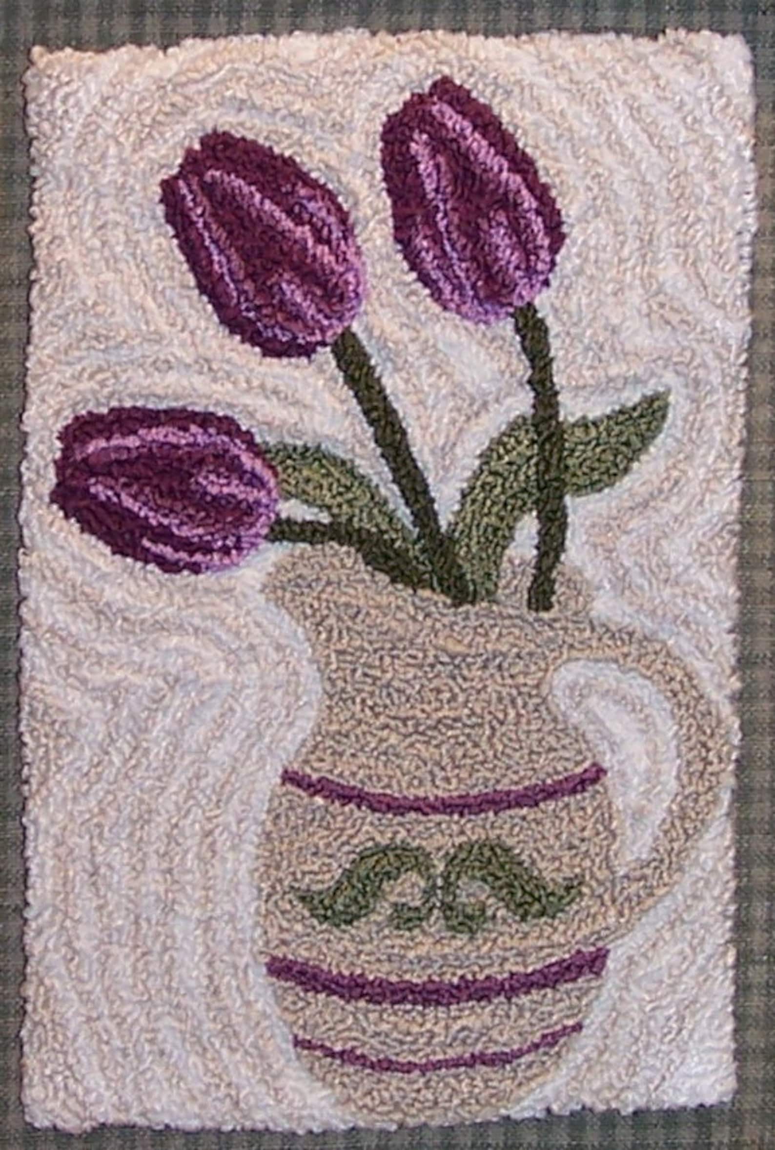 A Pitcher of Spring Punch Needle | Etsy