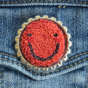 Fanny's Fantastic Flair Punch Needle Pattern + Fabric + Bottle Cap - Etsy