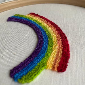 Over the Rainbow Punch Needle Pattern DIGITAL - Etsy
