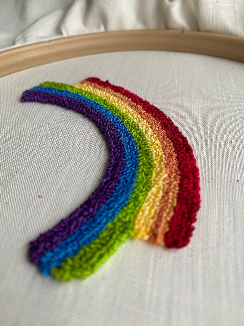 Over the Rainbow Punch Needle Pattern DIGITAL - Etsy