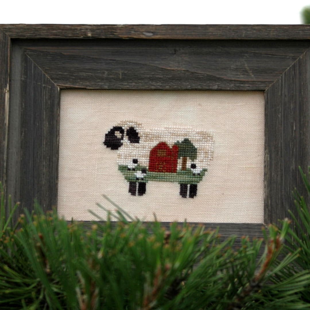 Baa Baa Barn Sheep Cross Stitch Pattern DIGITAL - Etsy