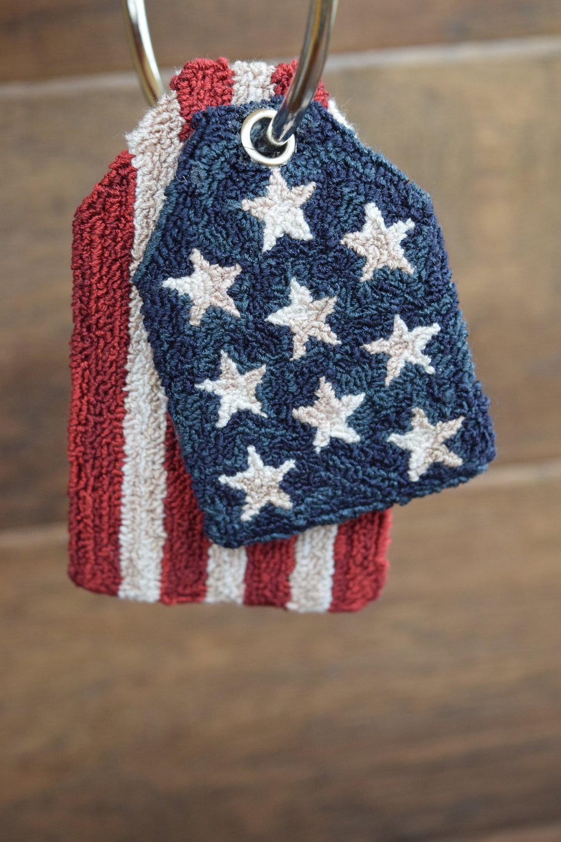 Stars and Stripes Punch Needle Pattern + Fabric + Hardware - Etsy