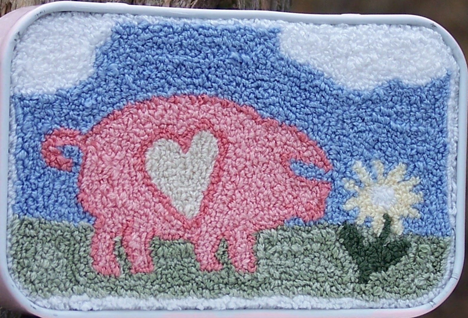Ham in a Can Punch Needle - Etsy