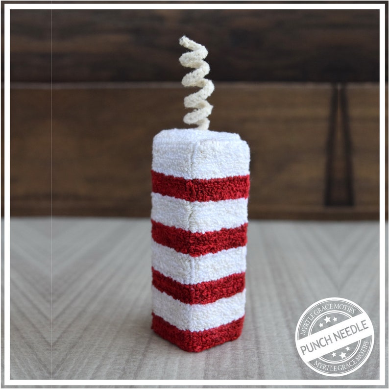 Firecrackers : Stripes Punch Needle Pattern DIGITAL - Etsy