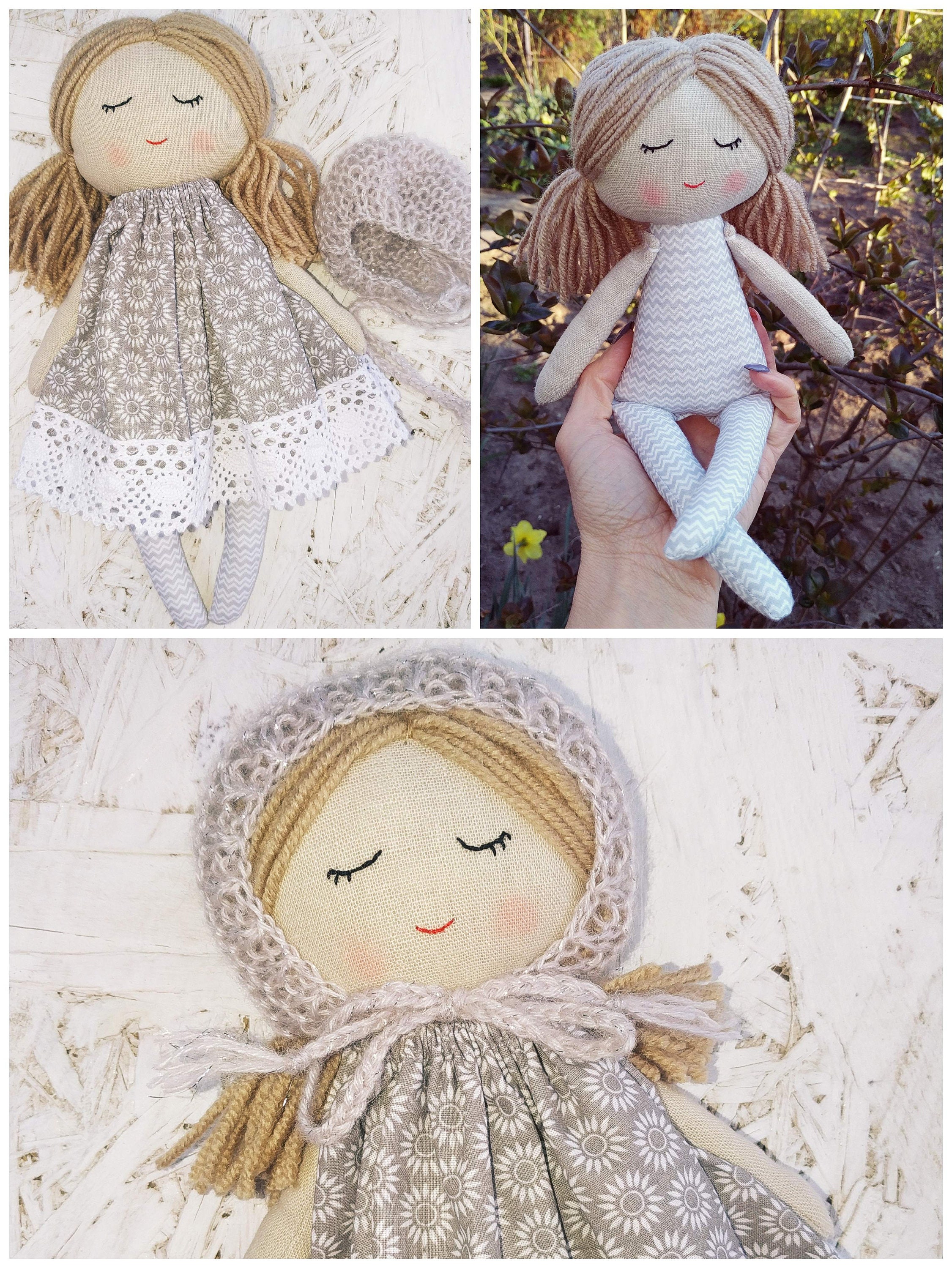 Custom rag doll girl Made to order personalized doll | Etsy