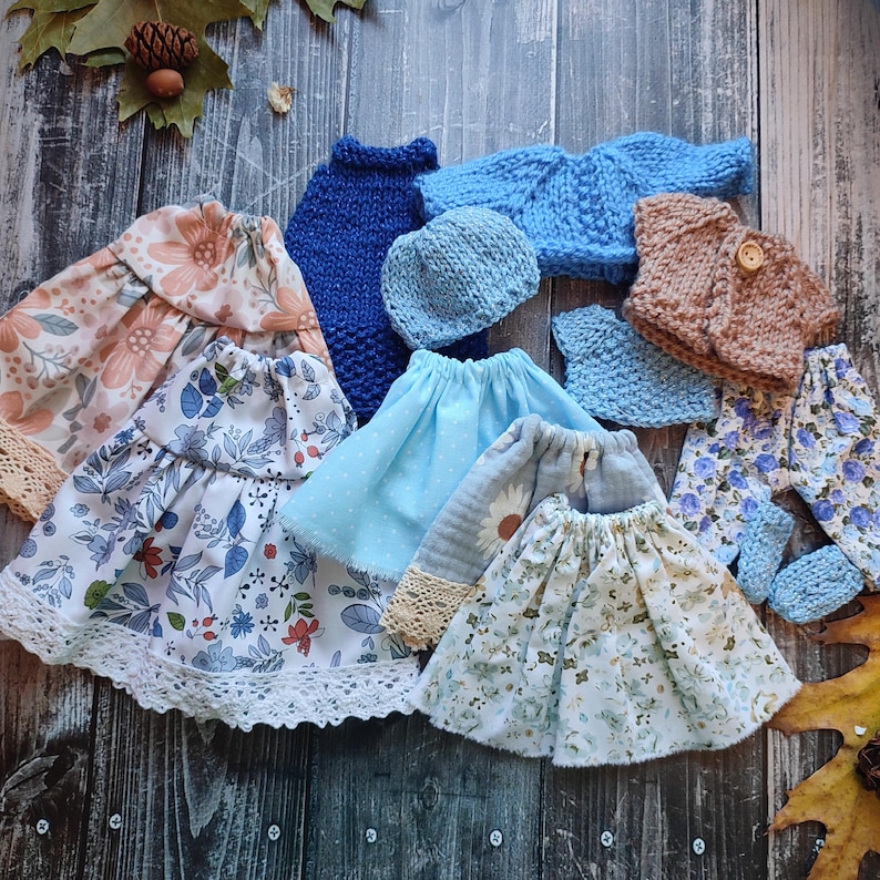 Handmade Rag Doll Girl With Clothes Dolls Outfit Set With Fabric Doll ...