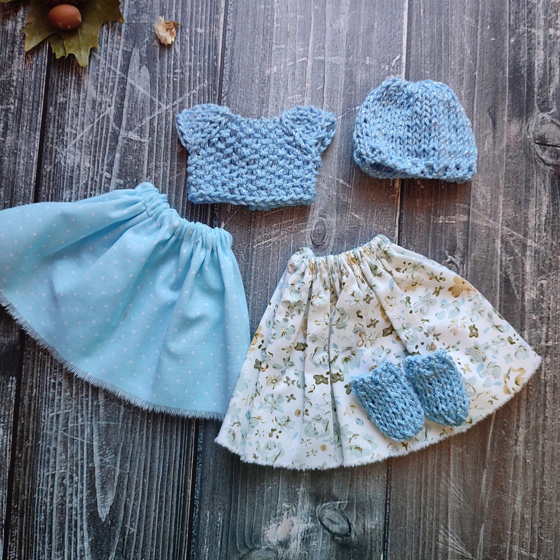Handmade Rag Doll Girl With Clothes Dolls Outfit Set With Fabric Doll ...