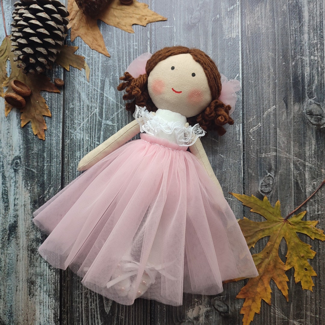Flower Girl Doll 12" Ballerina Doll Little Princess Doll Dancer Textile ...