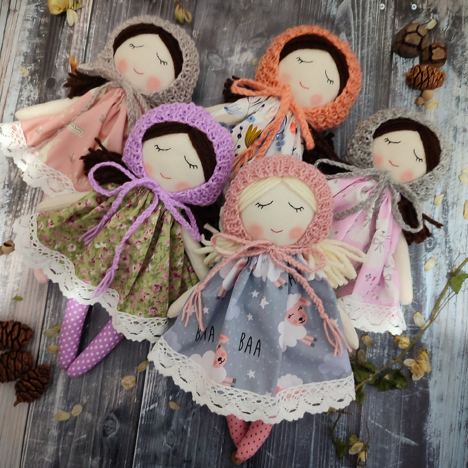 Custom Rag Doll Girl Made to Order Personalized Doll - Etsy