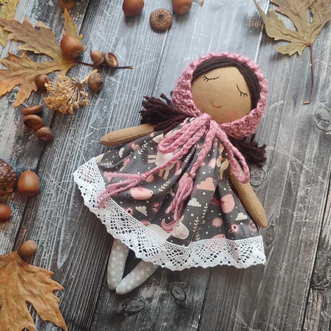 Multiracial Rag Doll Girl, First Baby Doll Dark Skinned, Asian Toddler ...