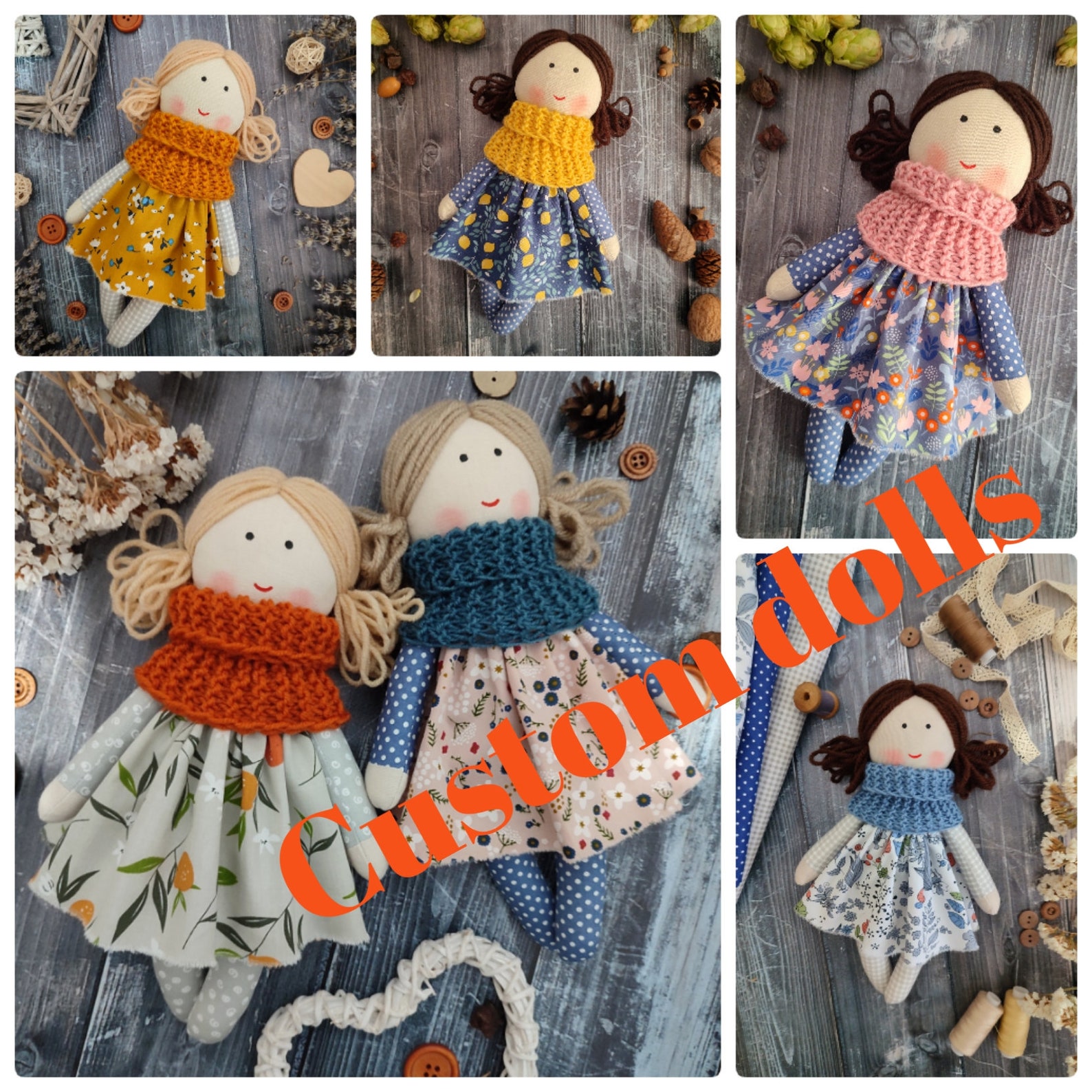 Made to Order Personalized Doll Custom Rag Doll Girl Cloth - Etsy