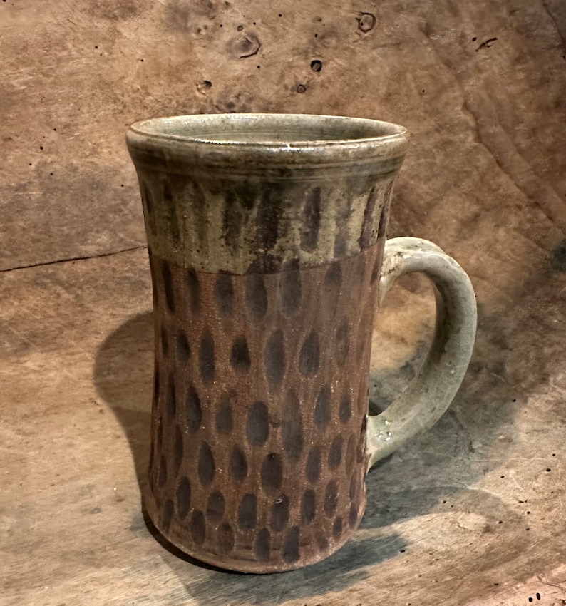 Vintage Studio Pottery Handmade Carved Mug - Etsy